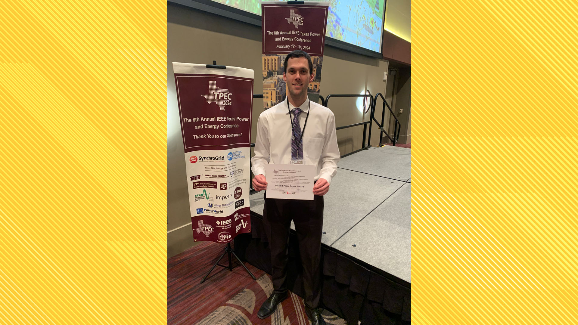 Doctoral student wins IEEE TPEC second place best paper award - School of Electrical, Computer ...